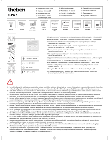 THEBEN ELPA 1 Bedienungsanleitung | Manualzz