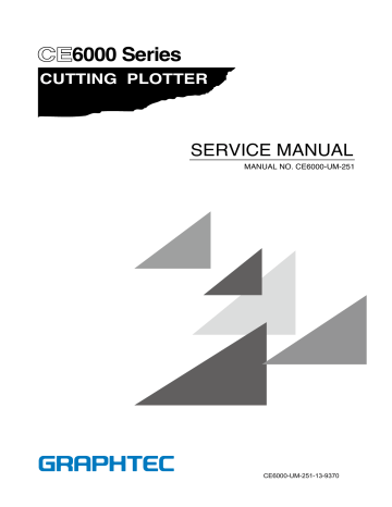 GRAPHTEC CE6000-120AP, CE6000-40, CE6000-60 Service Manual | Manualzz