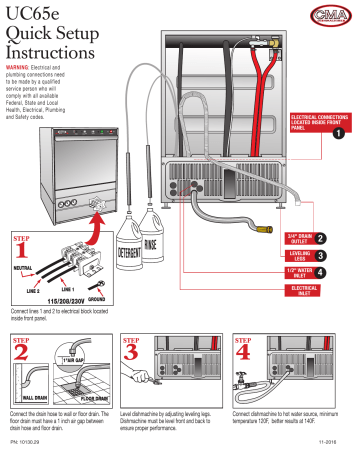 CMA Dishmachines UC65E M2 Undercounter High Temperature Dishwasher ...