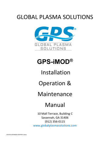 GPS GPS-iMOD Installation, Operation & Maintenance Manual | Manualzz