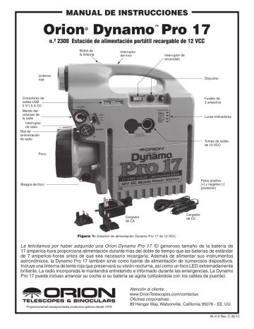 Orion Dynamo Pro 17 Manual de usuario | Manualzz
