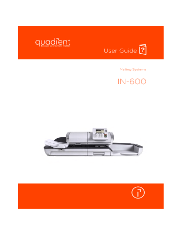 quadient IN-600 User Manual | Manualzz