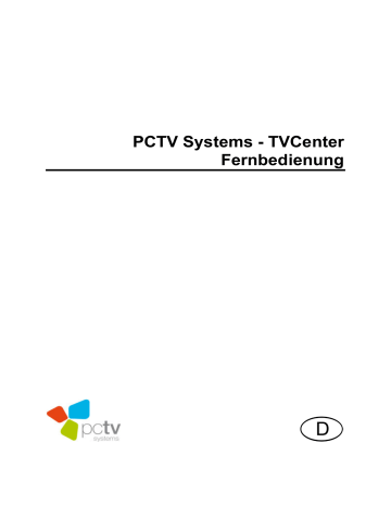 PCTV Systems TVCenter Bedienungsanleitung | Manualzz