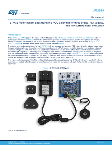 ST NUCLEO-G431RB, P-NUCLEO-IHM03, STM32 Nucleo User Manual | Manualzz
