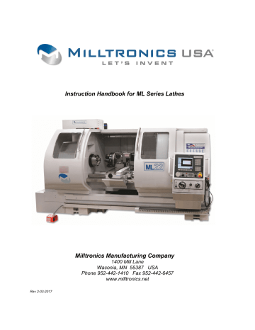 Milltronics ML Series (8200 Control) Instruction Handbook | Manualzz