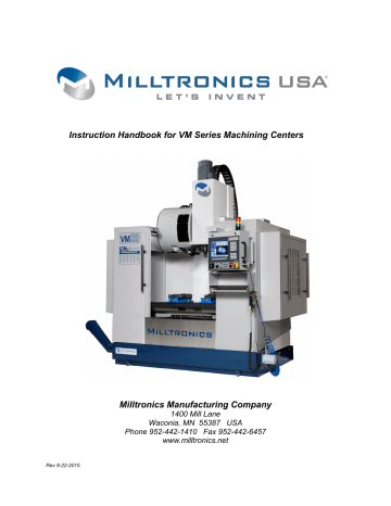 Milltronics VM Series (8200 Control) Instruction Handbook | Manualzz