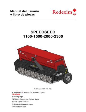 Redexim SPEEDSEED 1100, SPEEDSEED 2300 Manual Del Usuario | Manualzz