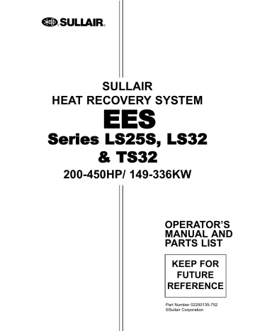Sullair EES LS32 Series Operator's Manual And Parts List | Manualzz