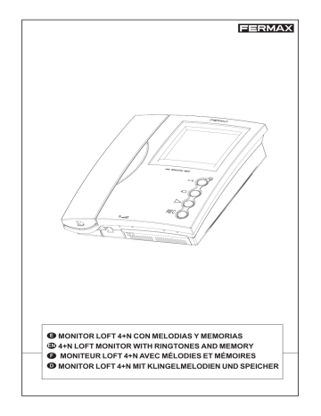 Fermax COLOUR VDS LOFT MEMORY MONITOR Manual | Manualzz