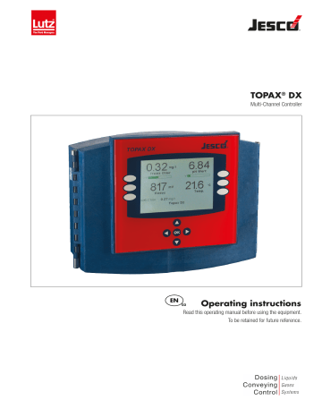 Jesco TOPAX DX Operating Instructions Manual | Manualzz