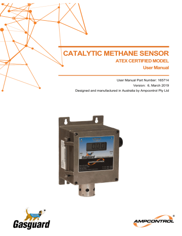 Ampcontrol Gasguard 65-6551-CH4 Series User Manual | Manualzz