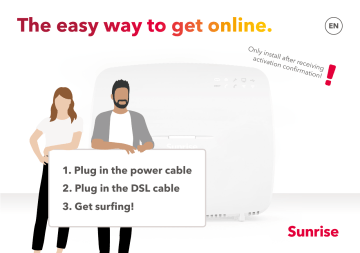 Sunrise Internet Box Installation Instructions Manual | Manualzz
