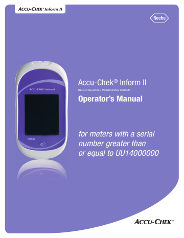Accu-Chek Inform II Operator's Manual | Manualzz