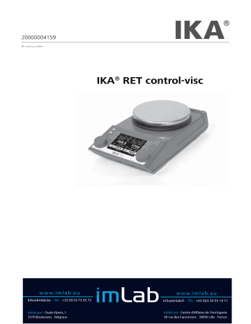 IKA RET control-visc Manual | Manualzz