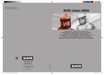 SATA Vision 2000 Operating Instructions Manual | Manualzz