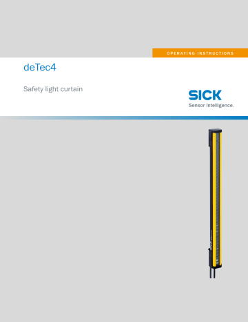 Sick deTec4 - Safety light curtain Operating instructions | Manualzz