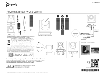 Poly EagleEye IV USB Camera Setup Sheet | Manualzz