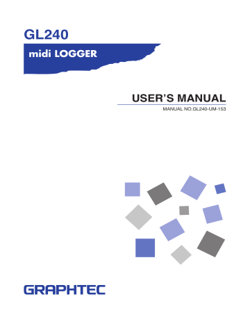 GRAPHTEC midi LOGGER GL240 User Manual | Manualzz