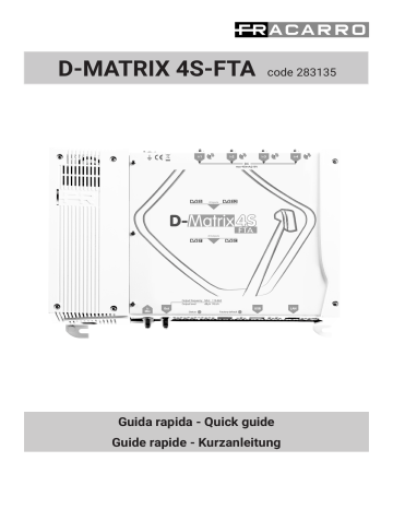 Fracarro D-MATRIX 4S-FTA Kurzanleitung | Manualzz
