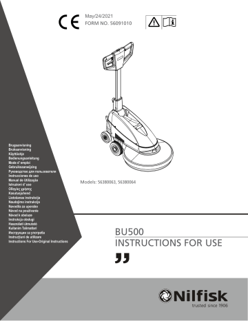 Nilfisk BU500 Brugermanual | Manualzz