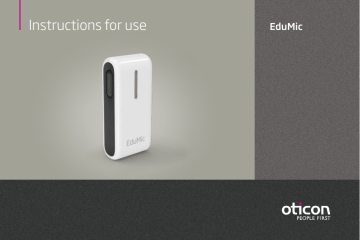 Oticon EduMic Instructions For Use | Manualzz