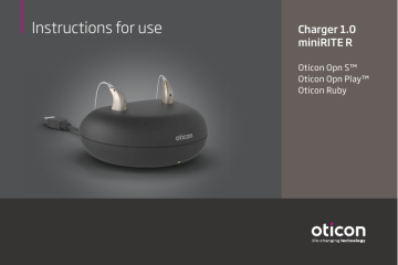 Oticon miniRITE R Charger Instructions For Use | Manualzz