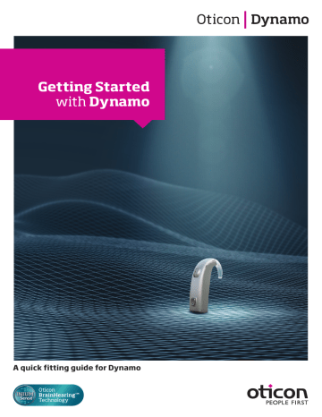 Oticon Dynamo Getting Started | Manualzz