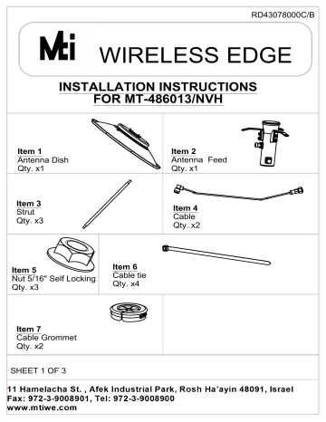MTI MT-486013/NVH Installation Instructions | Manualzz