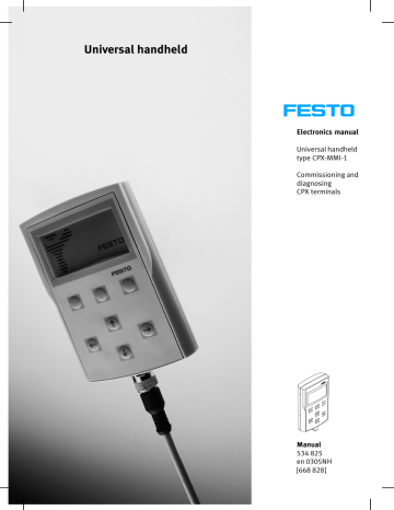Festo CPX-MMI-1 Electronic Manual | Manualzz