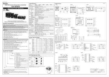 Autonics TZN4M, TZN4S Series Instruction Manual | Manualzz