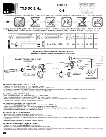 Simu T3.5 DC E Hz Installation Instructions | Manualzz