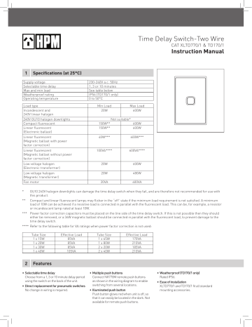 HPM XLTD770/1 Instruction Manual | Manualzz