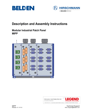 Belden Hirschmann MIPP Description And Assembly Instructions | Manualzz