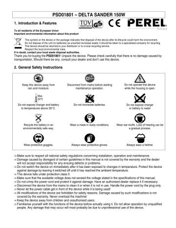 Perel Tools PSD01801 Bedienungsanleitung | Manualzz