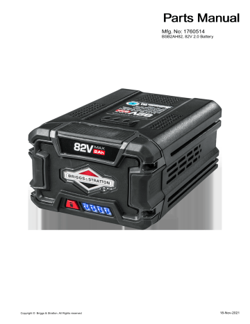 Snapper 1760514 82-Volt Max* Lithium-Ion Battery Manual | Manualzz