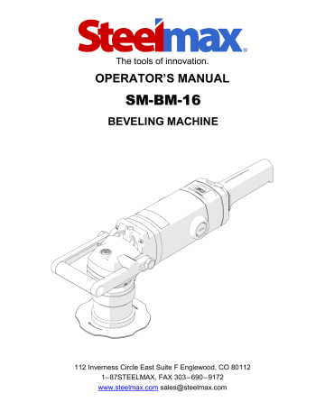 SteelMax SM-BM-16 Operator's Manual | Manualzz