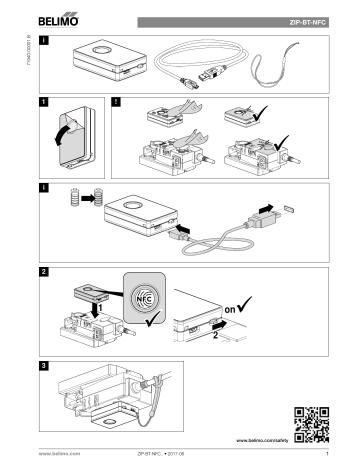 Belimo ZIP-BT-NFC User Manual | Manualzz