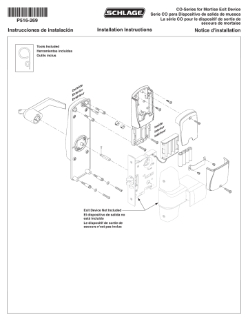 Schlage CO-Series Installation Instructions Manual | Manualzz
