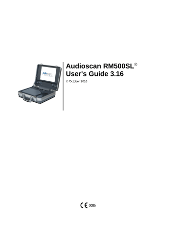audioscan RM500SL User Manual | Manualzz
