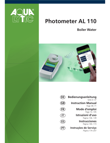 Aqualytic AL 110 Instruction Manual | Manualzz