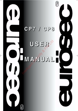 EUROSEC CP8 - User manual, installation Guide