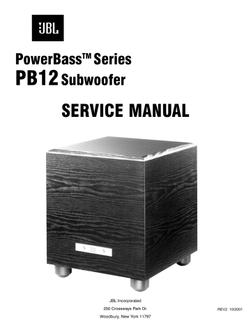 JBL PowerBass PB12 Service Manual | Manualzz