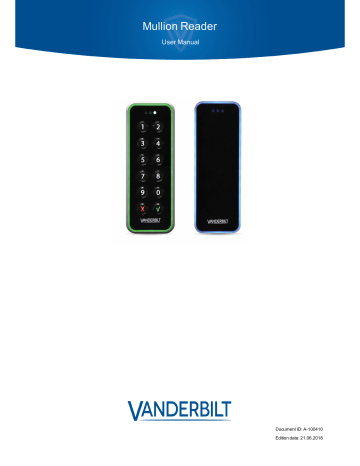 Vanderbilt VR20M-MF User Manual | Manualzz