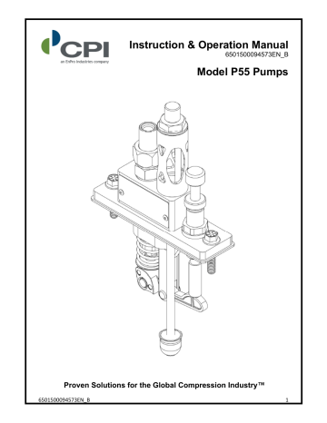 CPI P55 Instruction & Operation Manual | Manualzz