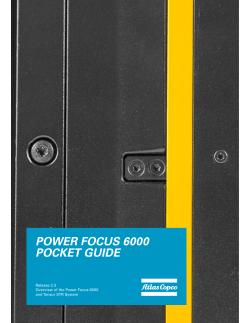 Atlas Copco POWER FOCUS 6000 - User manual | manualzz.com