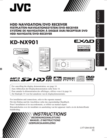 JVC EXAD KD-NX901 Instructions Manual | Manualzz