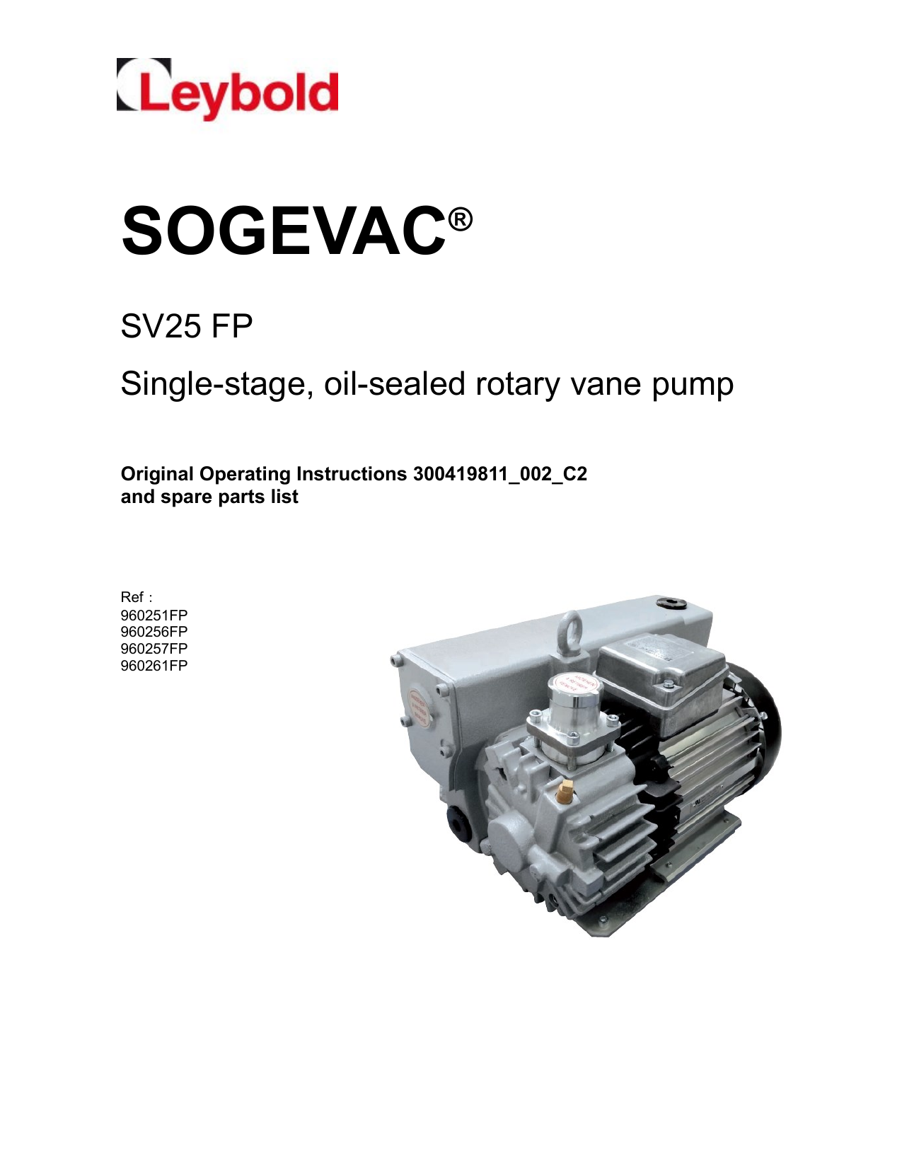 Repair Kit SOGEVAC SV 25 B Spare Parts SOGEVAC B SOGEVAC, 44% OFF