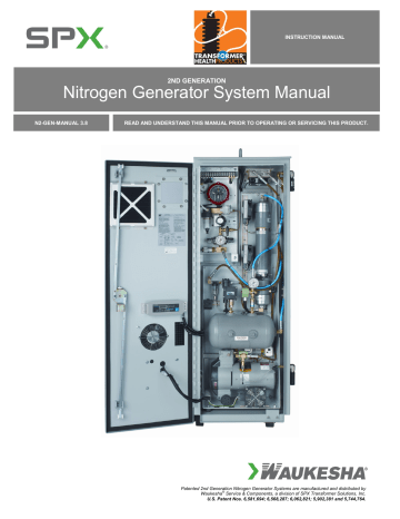 SPX N2, Nitrogen Generator System G2 Instruction Manual | Manualzz