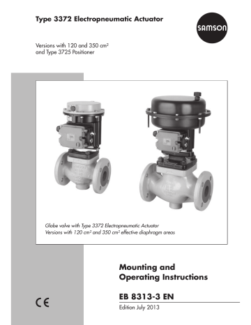 Samson 3372 Mounting And Operating Instructions | Manualzz