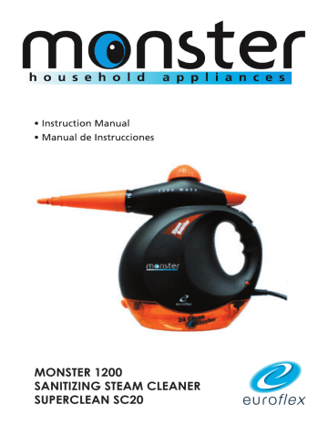 Euroflex MONSTER SUPERCLEAN SC20 Instruction Manual | Manualzz